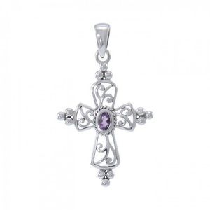 Peter Stone | Jewelry | Beautiful Amethyst Sterling Silver Cross ...